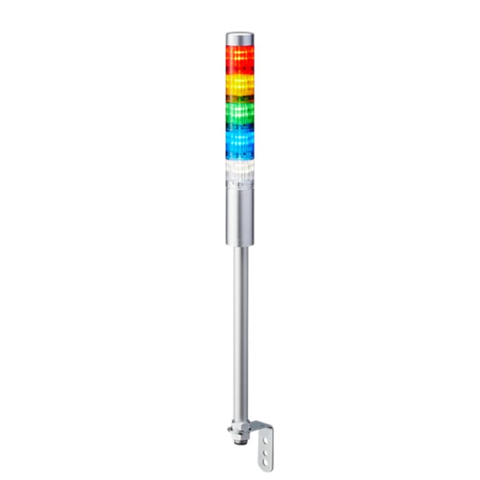 LR4-502LJNU-RYGBC Patlite | Patlite LR4 Series Coloured Signal Tower, 5 ...