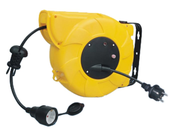 RS PRO | RS PRO 16 m 1 Socket Type F Cable Reel Cable Reel, 230V ac ...