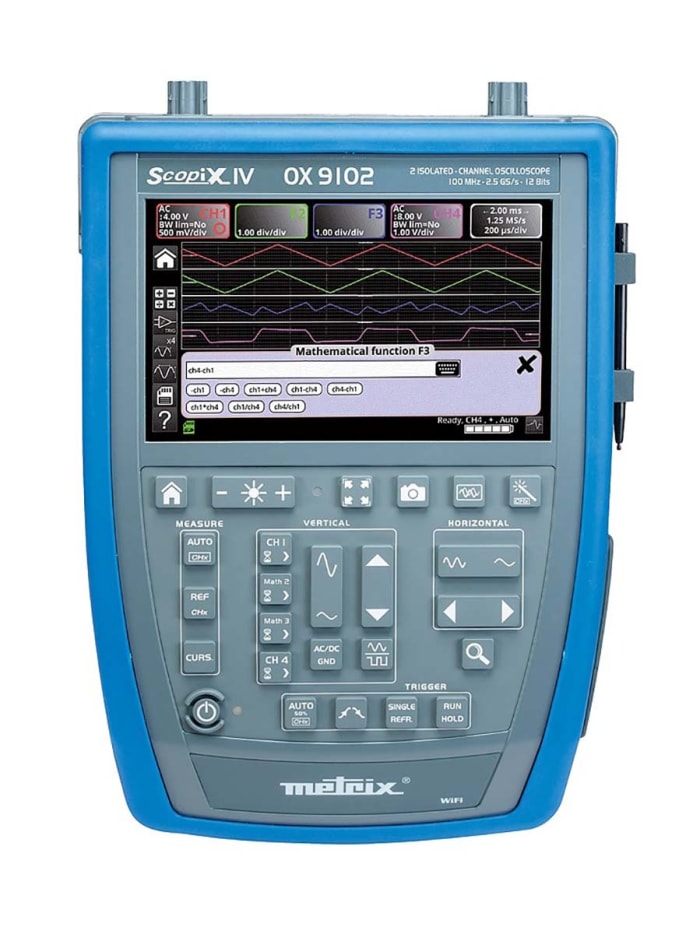 OX9102 Metrix | Osciloscopio de mano Metrix OX9102, canales:2 A, 100MHZ ...
