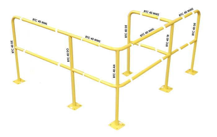 RS PRO | RS PRO Yellow Steel Protection Barrier | 174-5919 | RS