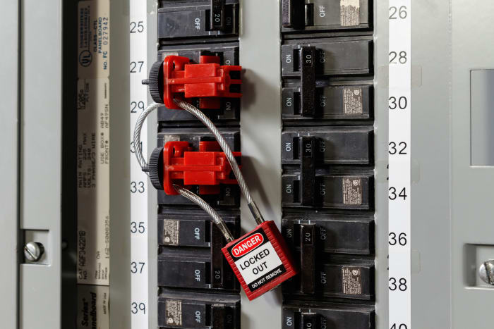 COMPACT CABLE PADLOCK RED 20CM KD Brady | Candado de seguridad con ...