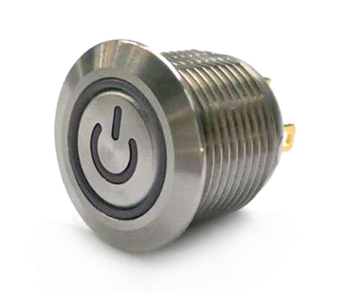 RS PRO | RS PRO Illuminated Push Button Switch, Momentary, Panel Mount ...