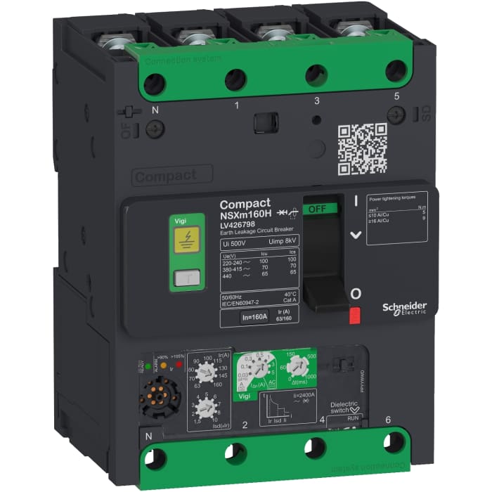 LV426787 Schneider Electric | Schneider Electric, Compact MCCB 4P 100A ...