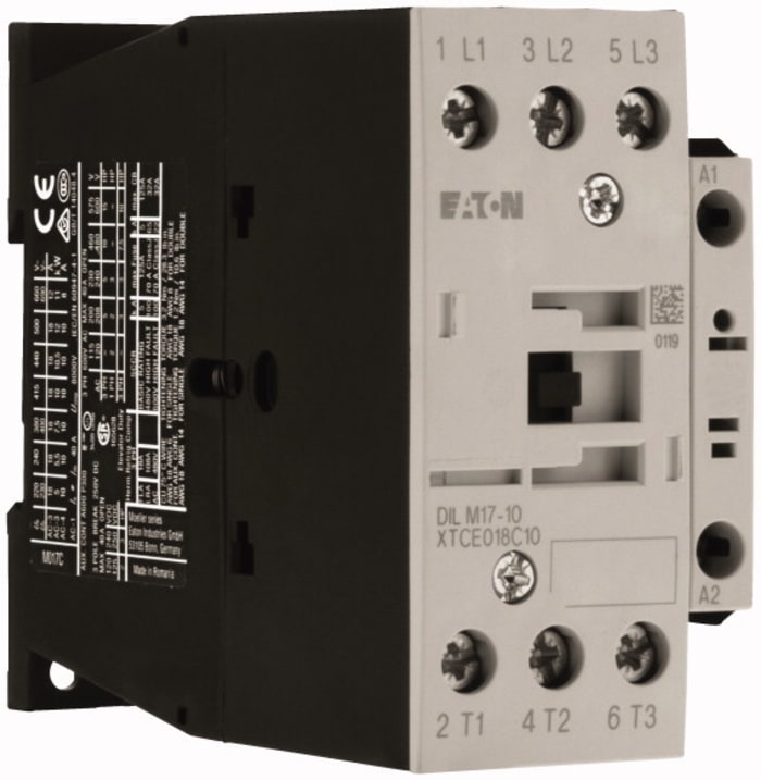 277012 DILM17-10(230V50/60HZ) Eaton | Eaton Contactor, 230 V ac Coil, 3 ...