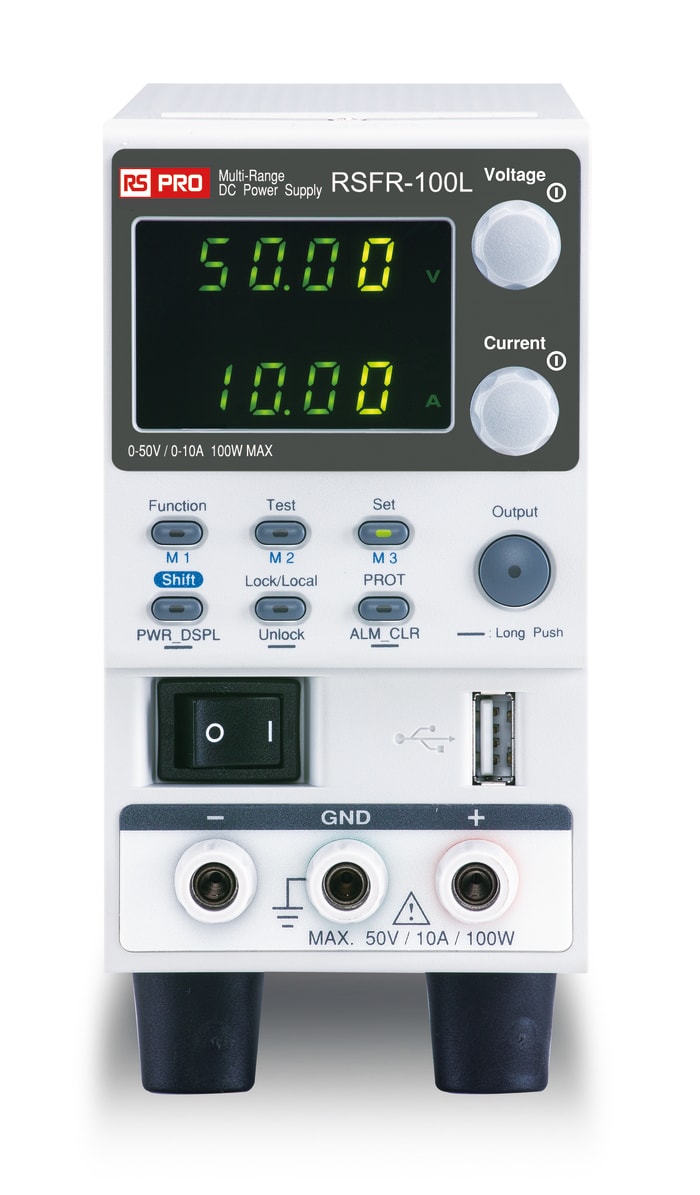 RS PRO | RS PRO Digital Bench Power Supply, 0 → 50V, 10A, 1-Output ...