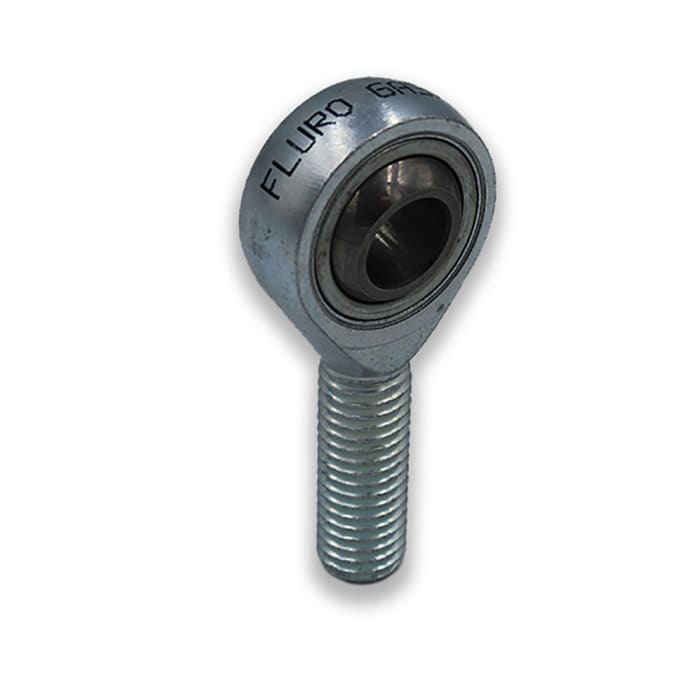 GALSW16 Fluro | Fluro M16 x 2 Male Galvanized Steel Rod End, 16mm Bore, 87mm Long, Metric Thread ...