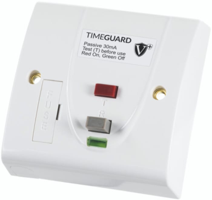 RCD10WPVN Timeguard | Derivación con fusible Timeguard, 13A, Conmutado ...