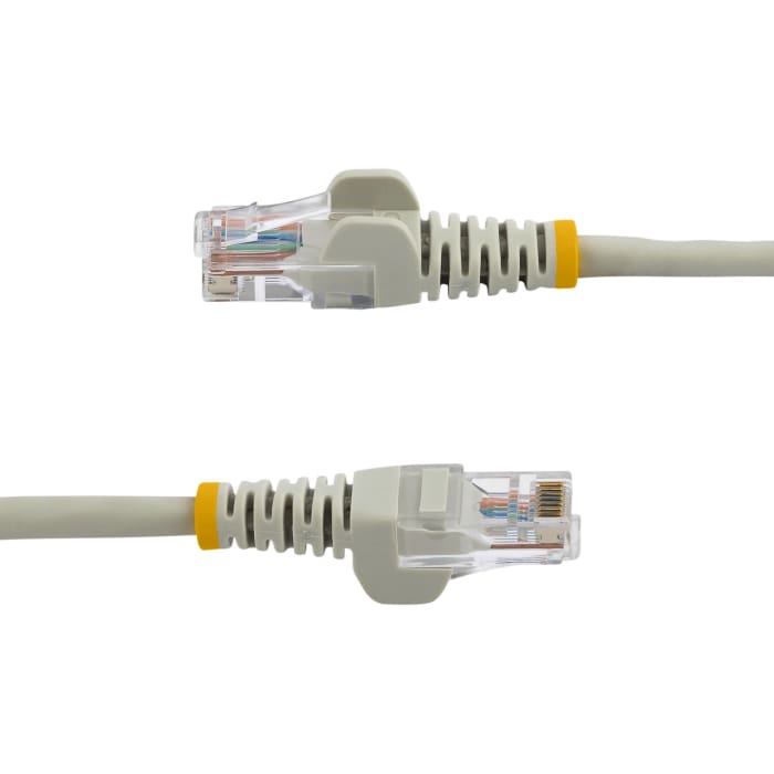 45PAT3MGR StarTech.com | StarTech.com, 3m Cat5e, Grey RJ45 to Male RJ45 ...