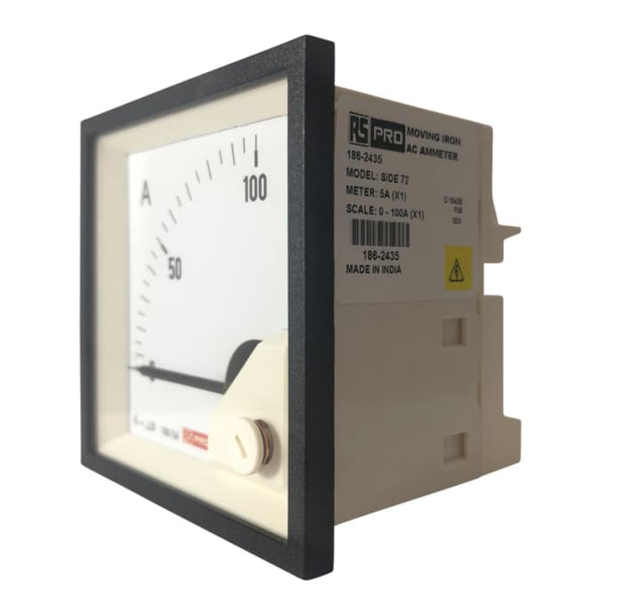 RS PRO | Amperímetro analógico de panel RS PRO AC RS PRO 100 A, 1 % ...