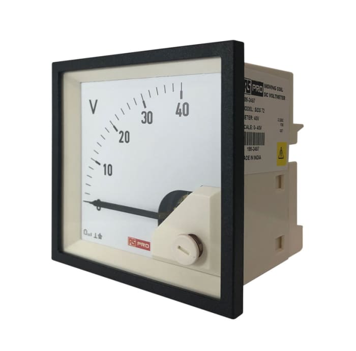RS PRO | RS PRO RS PRO Analogue Panel Ammeter 100 A DC, 68 mm x 68 mm ...