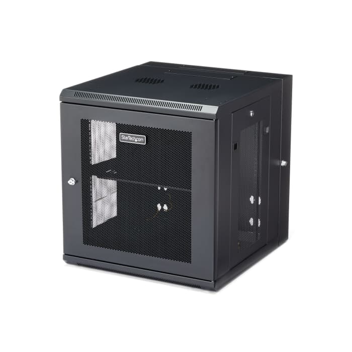 RK1224WALHM StarTech.com | StarTech.com Black 12U Server Rack , 610 x ...