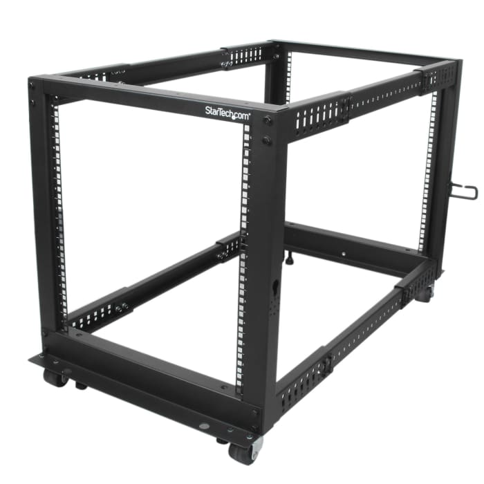 4POSTRACK12U StarTech.com | StarTech.com Black 12U Steel Server Rack ...