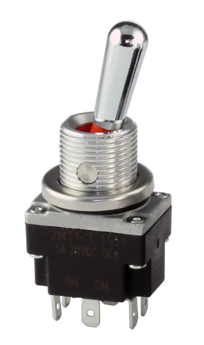 2MT1-7 Honeywell | Honeywell Toggle Switch, Panel Mount, (On)-Off-(On ...