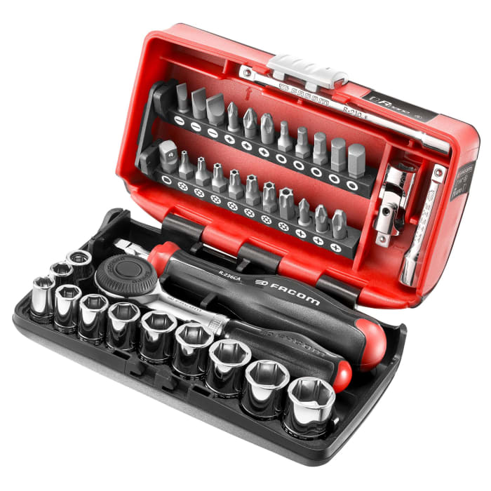 R.360NANO-U1 Facom | Facom 38-Piece Imperial 1/4 in Standard Socket/Bit ...