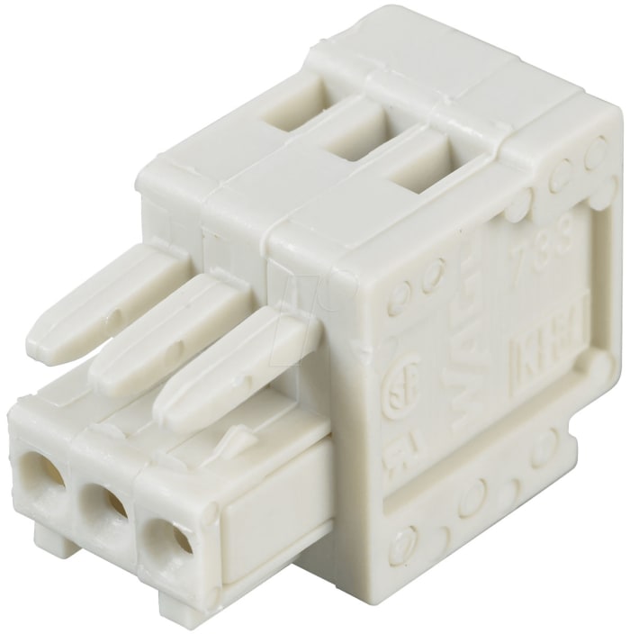 733-103 WAGO | Bloques terminales enchufables 733 Recta WAGO de 3 ...