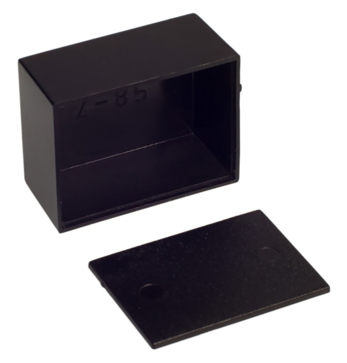 RS PRO | RS PRO Black ABS Enclosure, IP52, Black Lid, 45.9 x 35.2 x ...