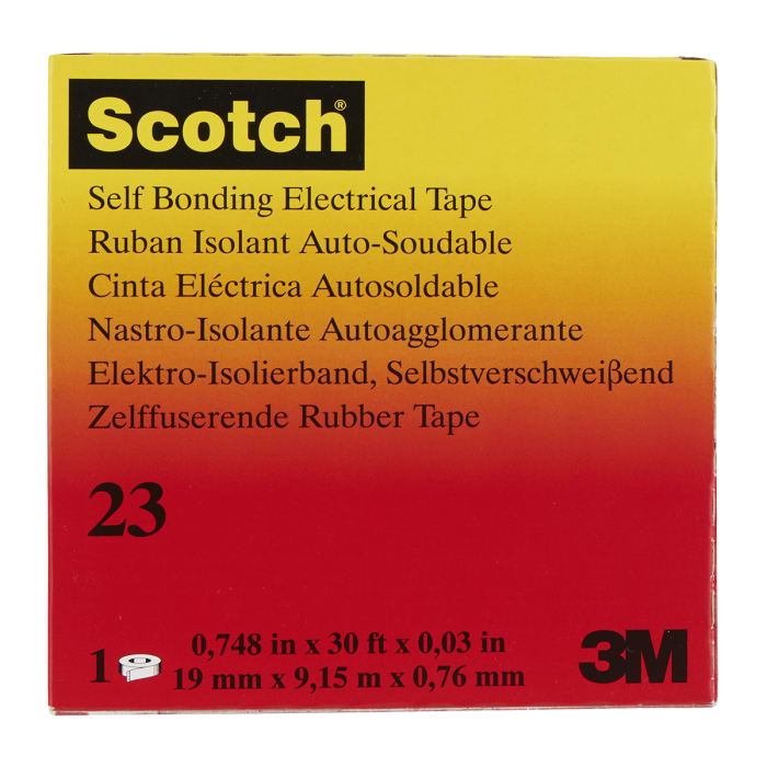 SCOTCH 23 9.15X19 3M | 3M Scotch® 23 Black Self Amalgamating Tape 19mm ...