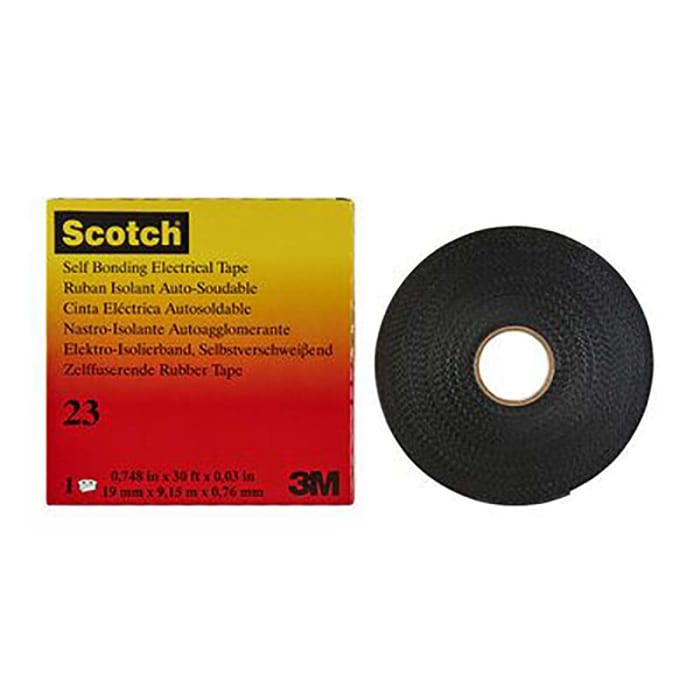 SCOTCH 23 7X25 3M | 3M Scotch® 23 Black EPDM Electrical Tape, 25mm x 7m ...