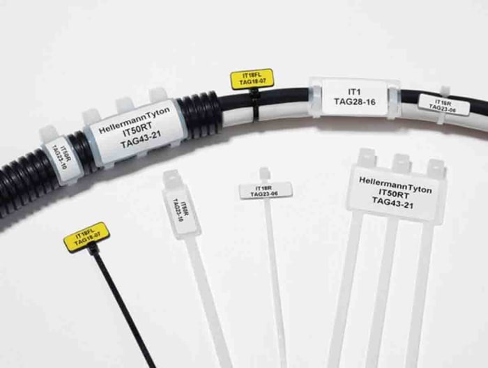 111-81821 IT18R-PA66-NA HellermannTyton | HellermannTyton Cable Tie, 100mm x 2.3 mm, Natural ...