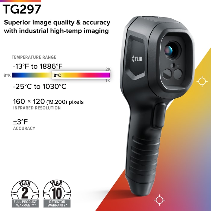 FLIR TG297 FLIR | FLIR TG297 USB 2.0 Thermal Imaging Camera, –25 → ...