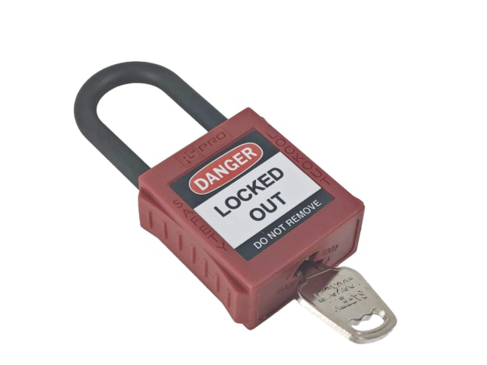 RS PRO | RS PRO Red 1-Lock Nylon Safety Lockout, 6.4mm Shackle | 196 ...