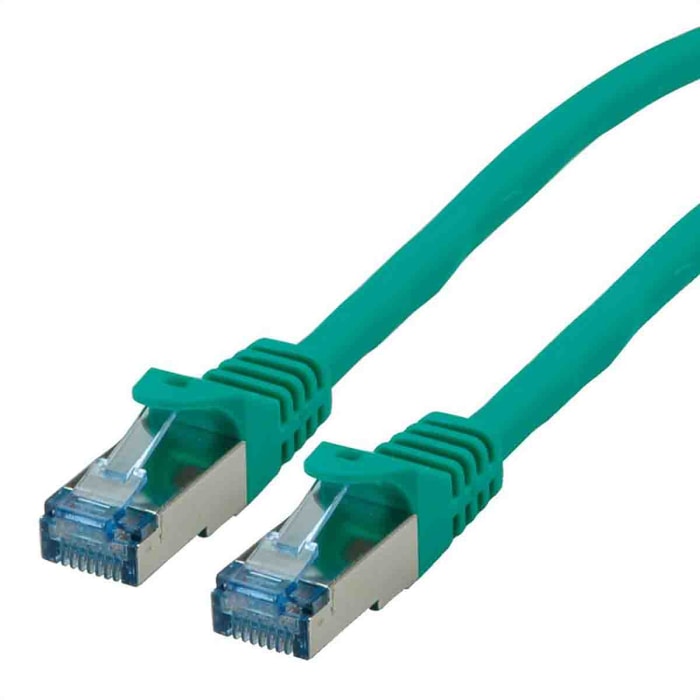 21.15.2973-50 Roline | Roline, 300mm Cat6a, Green RJ45 to Male RJ45 ...