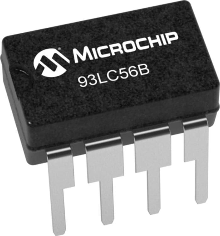 93LC56B/P Microchip | Microchip 93LC56B/P, 2kbit EEPROM Memory Chip, 200ns 8-Pin DIP Serial ...