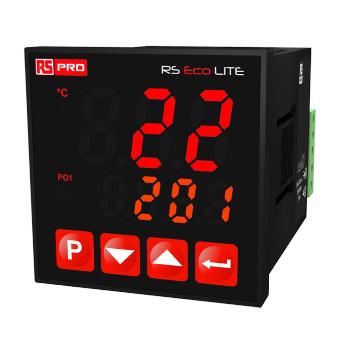 RS PRO | RS PRO Panel Mount On/Off Temperature Controller, 48 x 48mm, 2 ...
