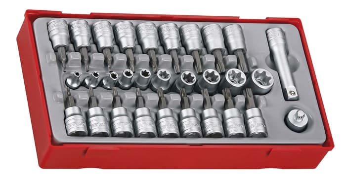 TTTX30 Teng Tools | Teng Tools 30-Piece 3/8 in Standard Socket/Bit Set ...