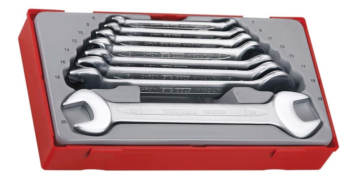 TT6208 Teng Tools | Teng Tools 8-Piece Spanner Set, 6 → 22 mm, Chrome ...