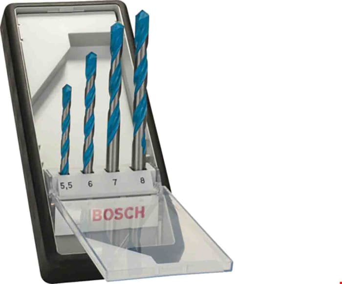 2607010522 Bosch | Bosch 4-Piece Twist Drill Bit Set for Multi-Material ...