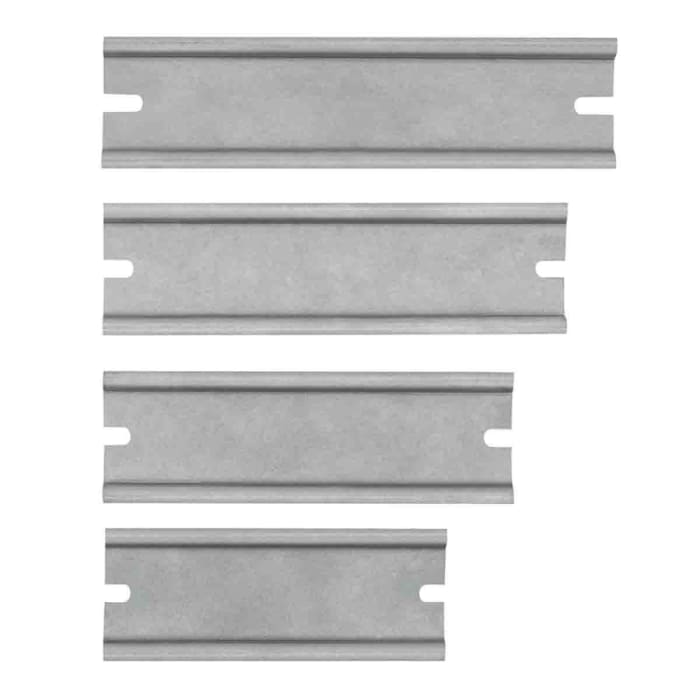 RS PRO | RS PRO Unperforated DIN Rail, Top Hat Compatible, 196mm x 35mm ...