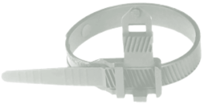 7110131 MECATRACTION | MECATRACTION Cable Tie, Releasable, 251mm x 9 mm ...