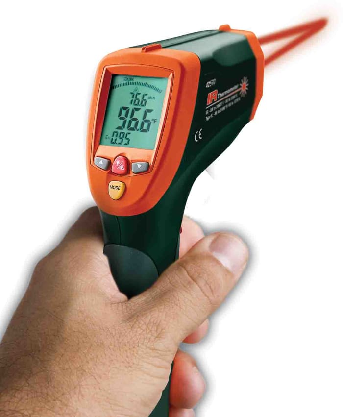 42570 Extech | Extech 42570 Infrared Thermometer, -50°C Min, +2200°C ...