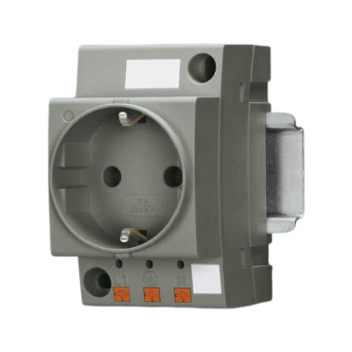 0804051 Phoenix Contact | Phoenix Contact Mains Sockets, 13A Grey, DIN ...