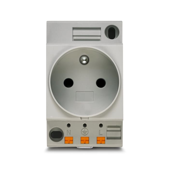 0804051 Phoenix Contact | Phoenix Contact Mains Sockets, 13A Grey, DIN ...
