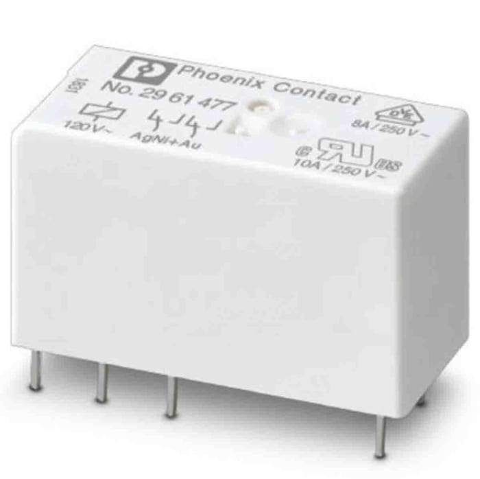2961477 Phoenix Contact | Phoenix Contact PCB Mount Power Relay, 120V ...
