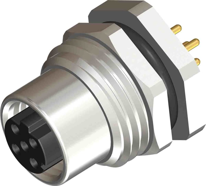 RS PRO | RS PRO Circular Connector, 4 Contacts, Rear Mount, M12 ...