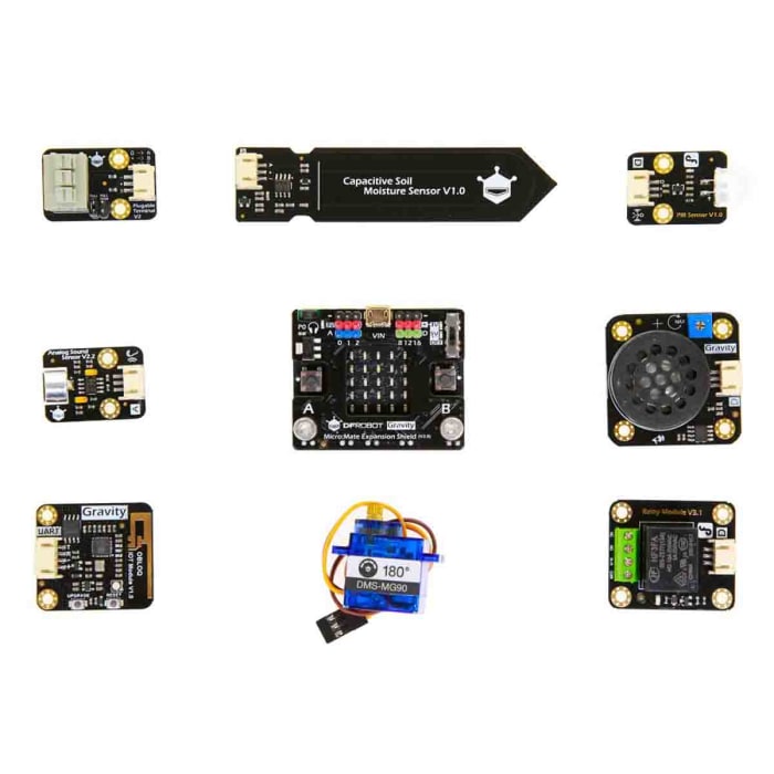 KIT0138 DFRobot | Kit de inicio IoT Gravity para BBC micro:bit de ...