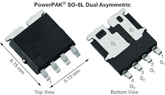 SQJ264EP-T1_GE3 Vishay | Vishay SQJ264EP Dual N-Channel MOSFET, 54 A, 60 V, 6-Pin PowerPAK SO-8L ...