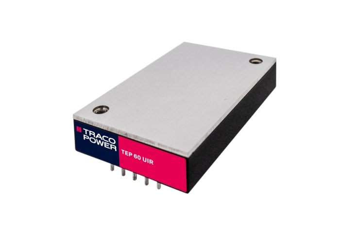 TEP 60-3615UIR TRACOPOWER | TRACOPOWER TEP 60UIR DC-DC Converter, 24V dc/ 2.5A Output, 9 → 75 V ...
