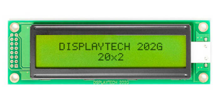202G BC BW Displaytech | Displaytech 202G BC BW 202G Alphanumeric LCD ...