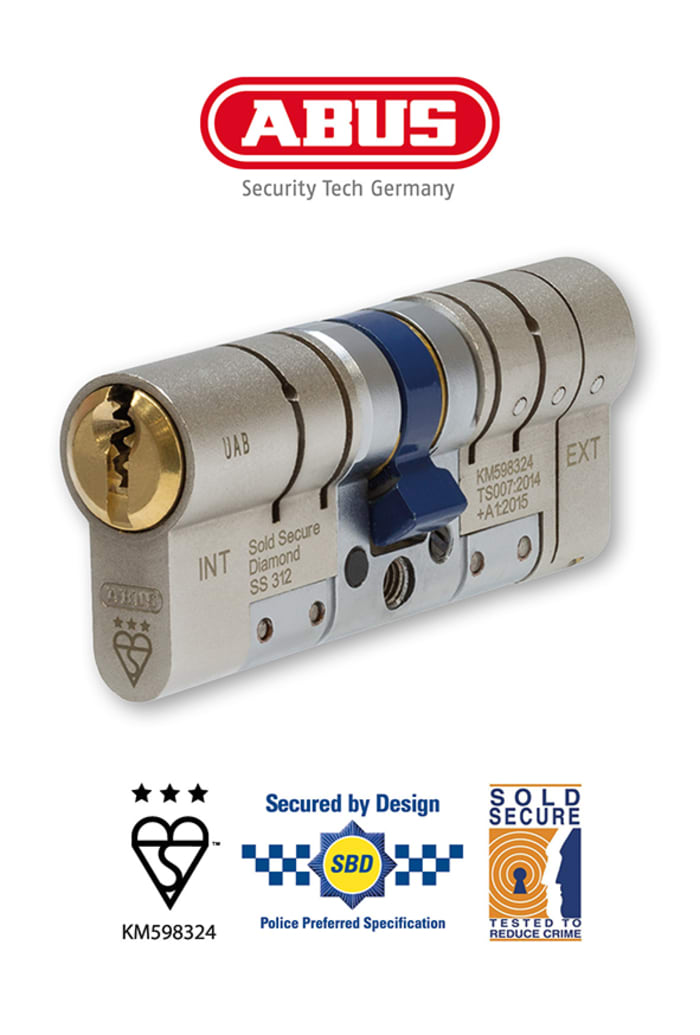 91368 ABUS | Cilindro de seguridad ABUS 91368 de Latón, Acabado Níquel ...