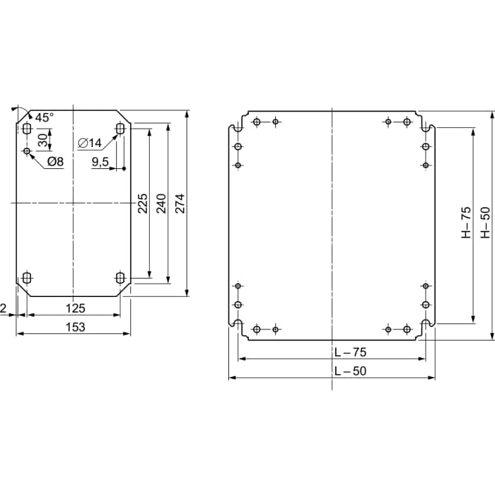 NSYMM1010 Schneider Electric | Schneider Electric NSYM Series Mounting ...
