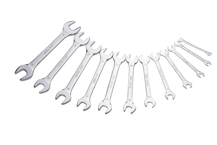 10N-J12DP SAM | SAM 12-Piece Open Ended Spanner Set, 6 x 7 → 30 x 32 mm ...