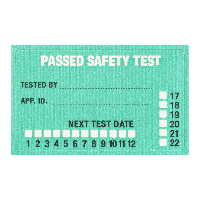 PASS 500 Fluke | Fluke White Paper Safety Labels, PASS Label for ...