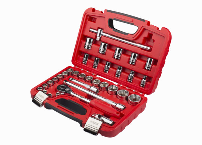 RS PRO | RS PRO 34-Piece Imperial, Metric 1/2 in Standard Socket Set ...