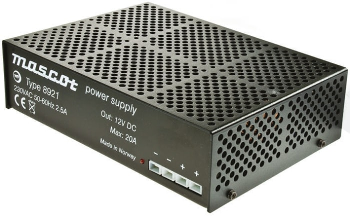 8921000064 Mascot | Adaptador AC/DC Mascot 230V ac, 12V dc, 1 salida ...