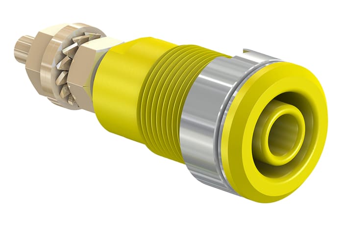 23.3020-24 Staubli | Staubli Yellow Female Banana Socket, 4 mm ...