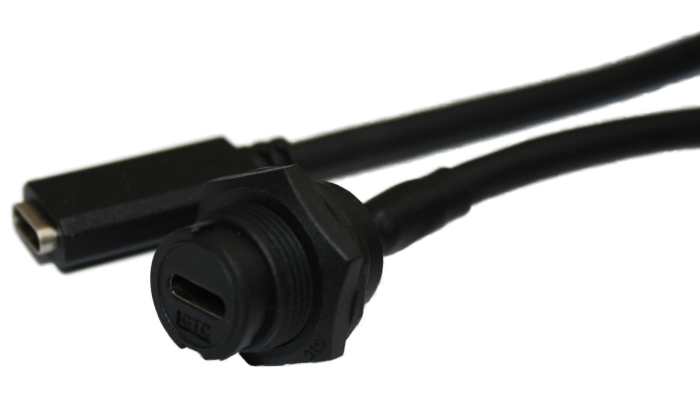 RS PRO | RS PRO Straight, Panel Mount, Socket- Single Port Type C 3.1 ...